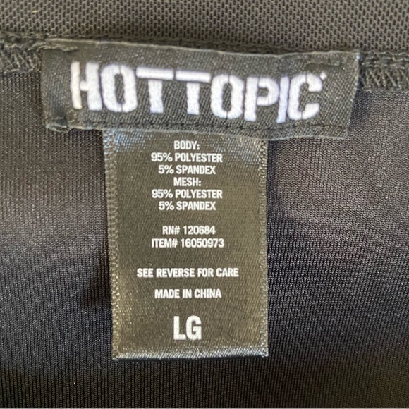 Hot Topic | Dresses | Hot Topic Goth Black Collared Mesh Panel Skater ...
